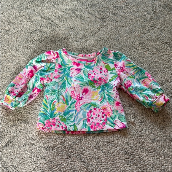 Lilly Pulitzer | Shirts & Tops | Lilly Pulitzer Girls Floral Shirt ...